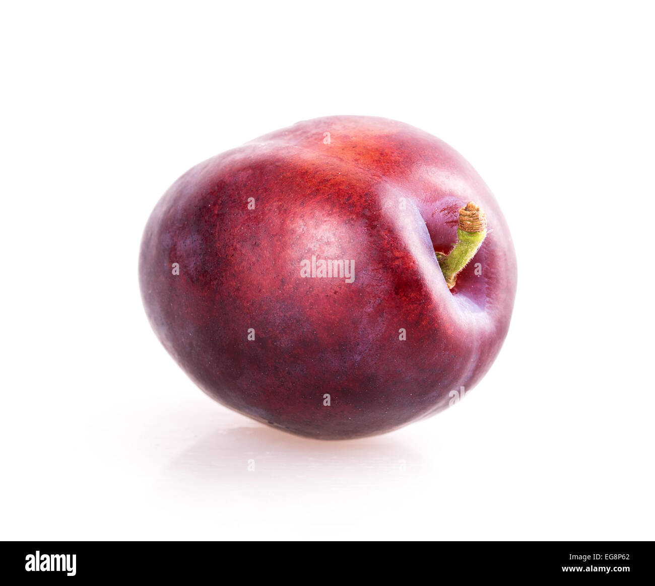 plum plums white isolated background fruit Stock Photo - Alamy