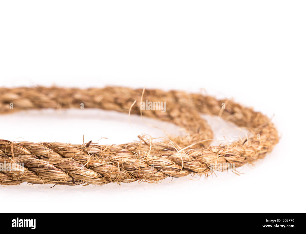 rope isolated white background tool Stock Photo - Alamy