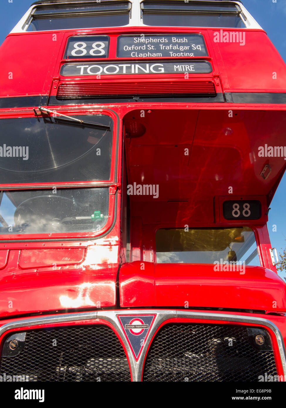 Red London bus Stock Photo - Alamy
