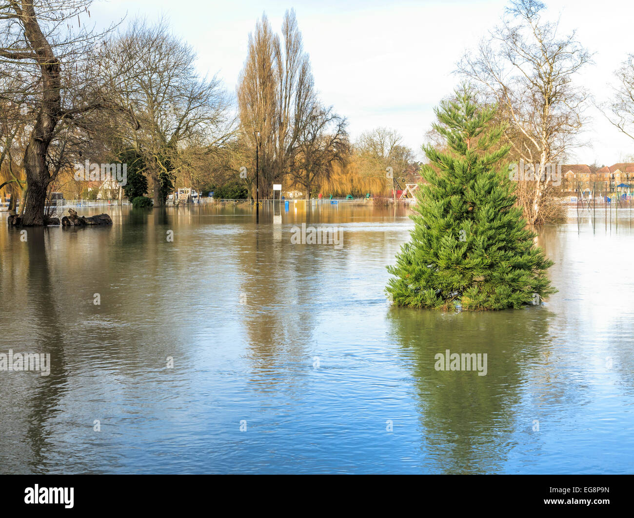 Floods in Reading Stock Photo - Alamy