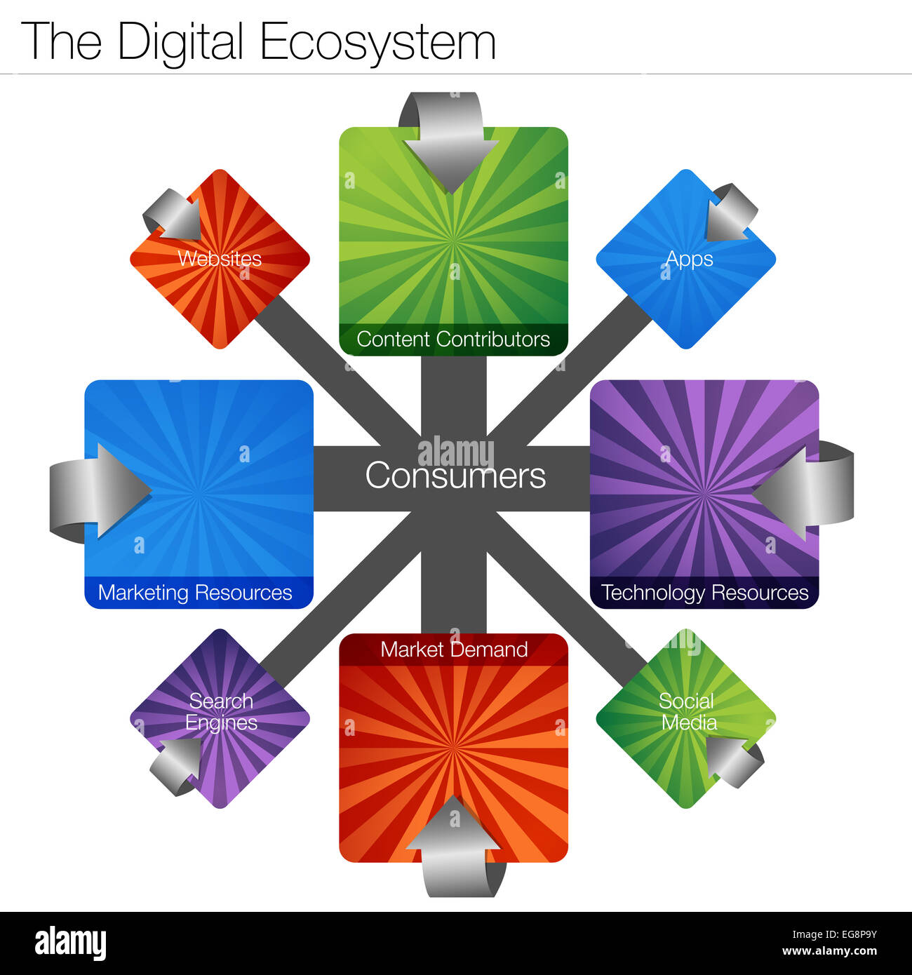 Image digital ecosystem chart hi-res stock photography and images - Alamy