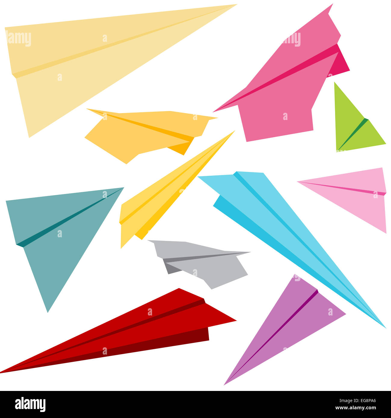 Colorful Paper Airplane