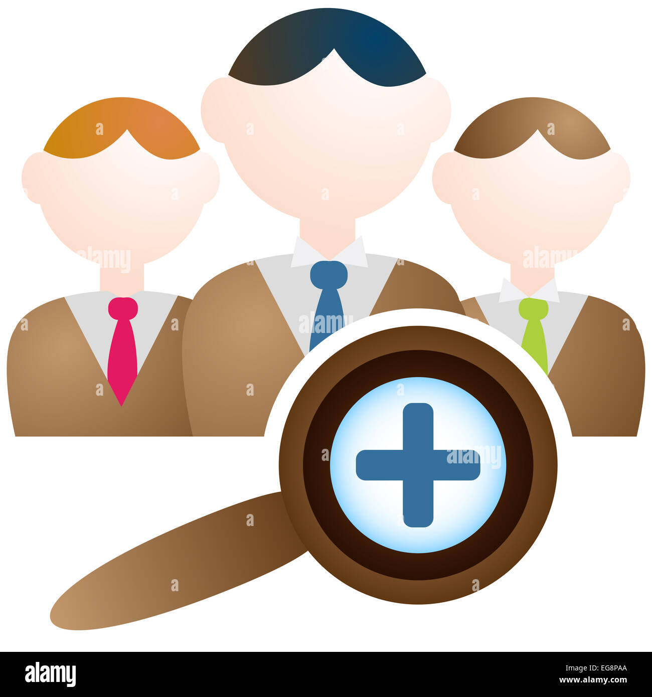 An image of a people search icon Stock Photo - Alamy