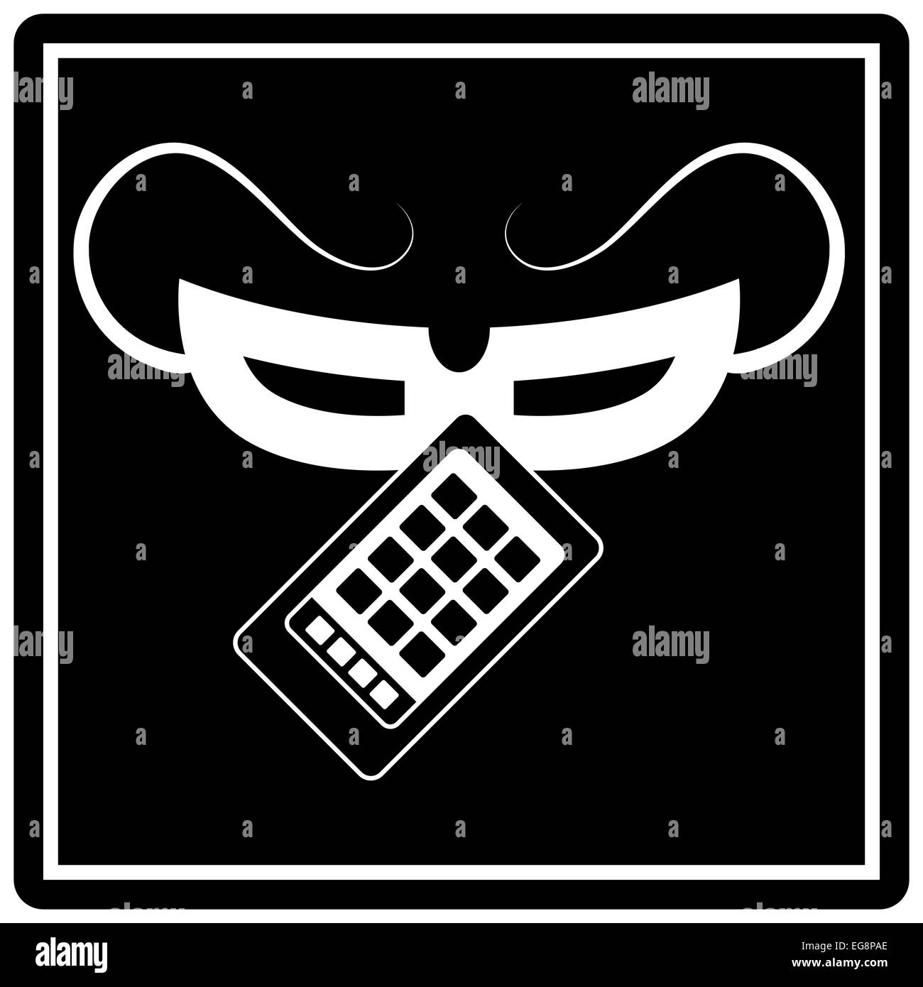 Smart phone thief illustration hi-res stock photography and images - Alamy