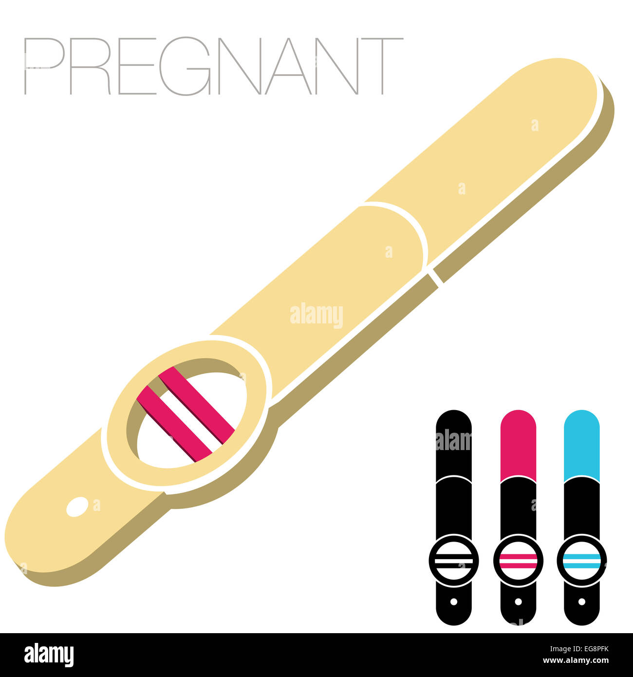 Positive pregnancy test Cut Out Stock Images & Pictures - Alamy