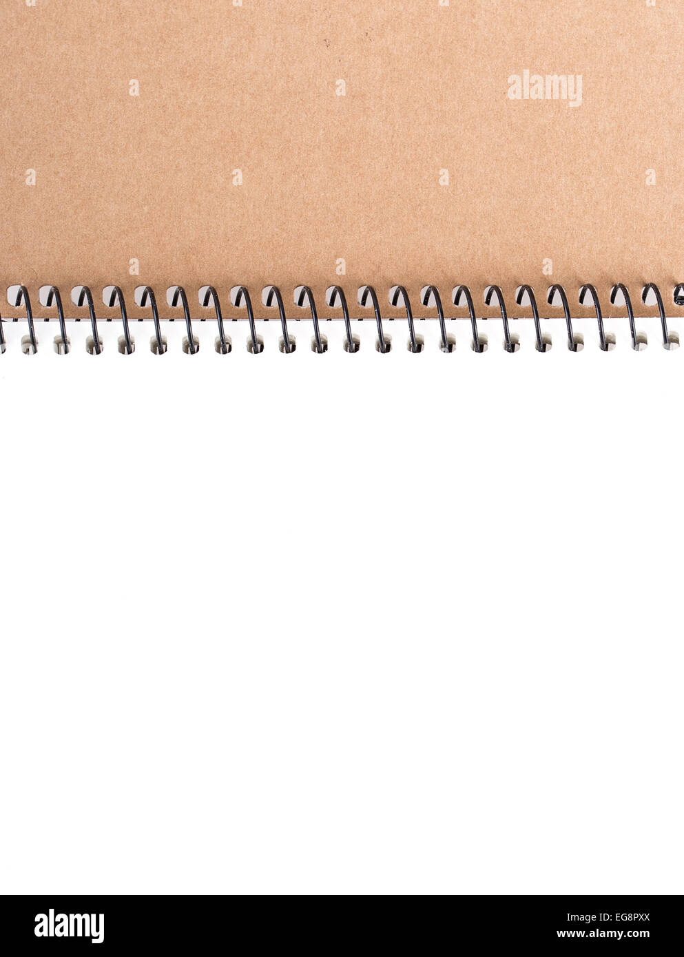 open notepad notebook pad spiral white Stock Photo - Alamy