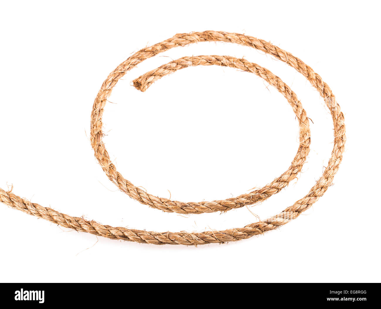 rope isolated white background tool Stock Photo - Alamy