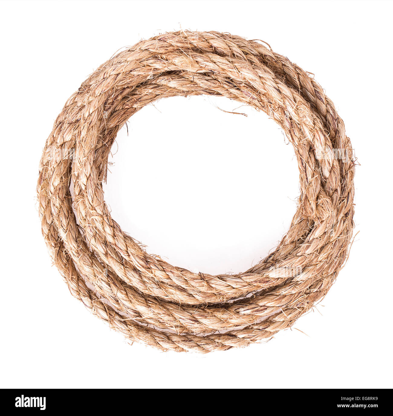 rope isolated white background tool Stock Photo - Alamy