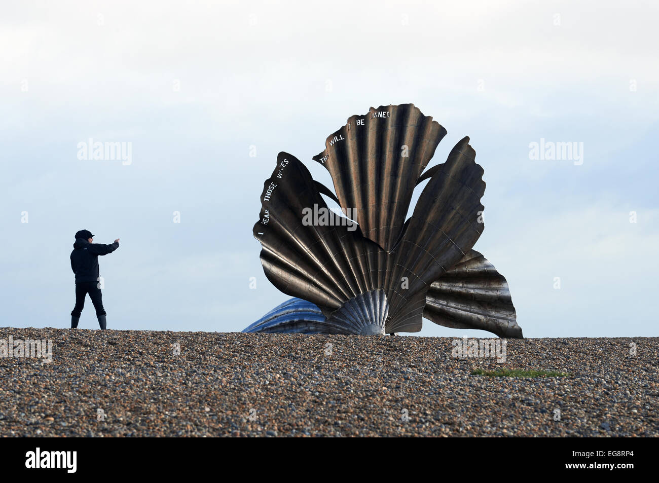 The Scallop sculpture by Suffolk based artist Maggi Hambling, dedicated ...
