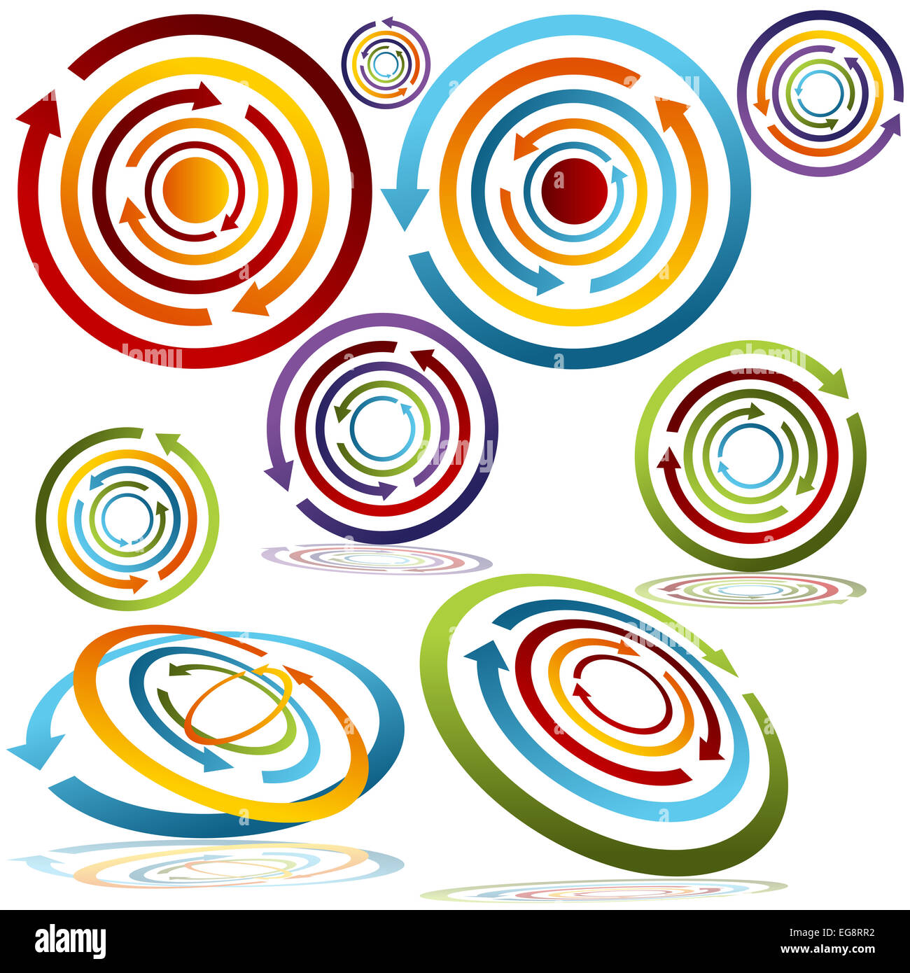 An image of 3d cascading process charts Stock Photo - Alamy