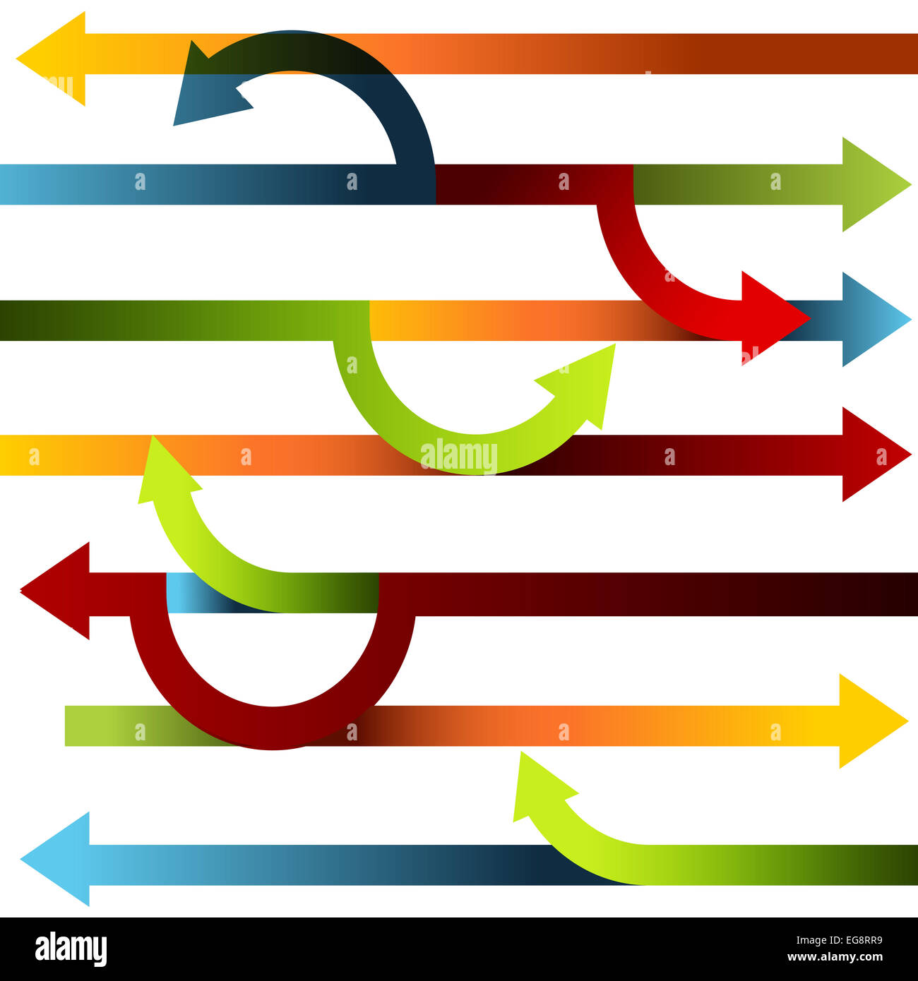 An image of a directional shifting chart Stock Photo - Alamy