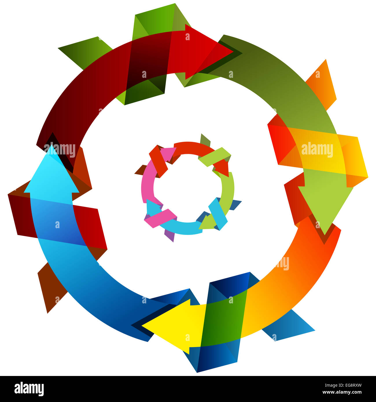 Bent arrow Cut Out Stock Images & Pictures - Alamy