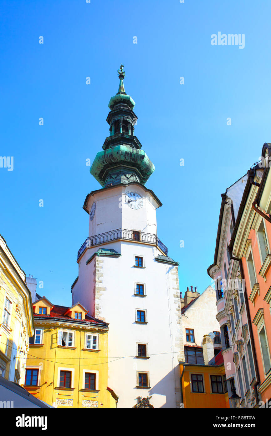 Michael's Tower (Michalska Brana) in Bratislava, Slovakia Stock Photo ...