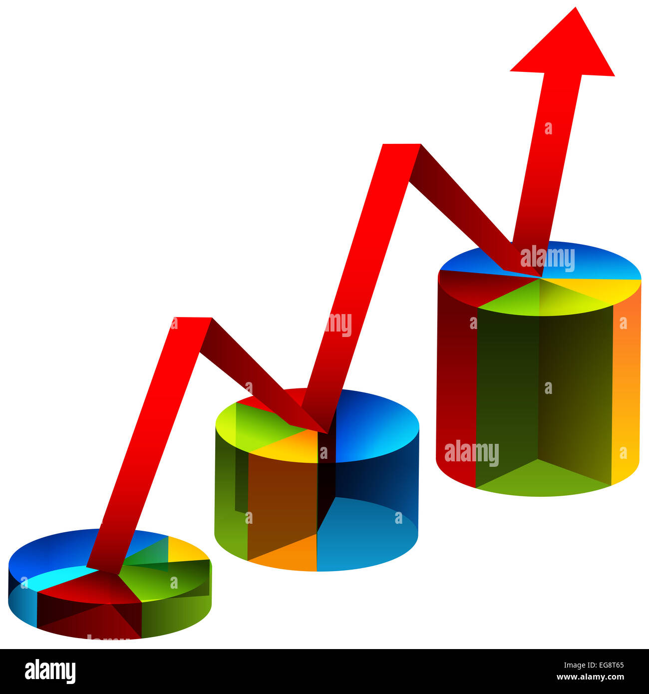 3d pie chart hi-res stock photography and images - Alamy