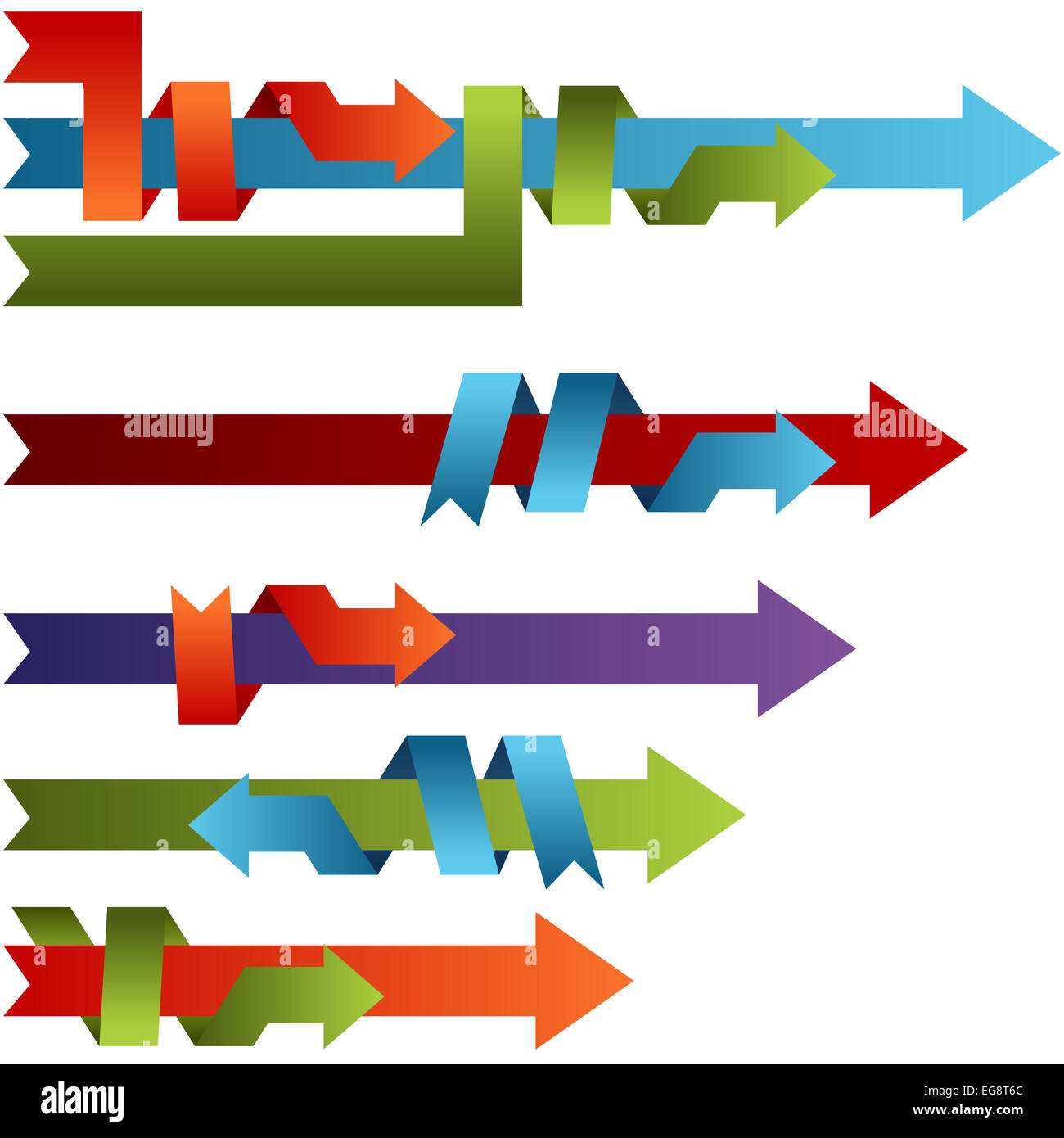 An image of 3d binding process arrows Stock Photo - Alamy
