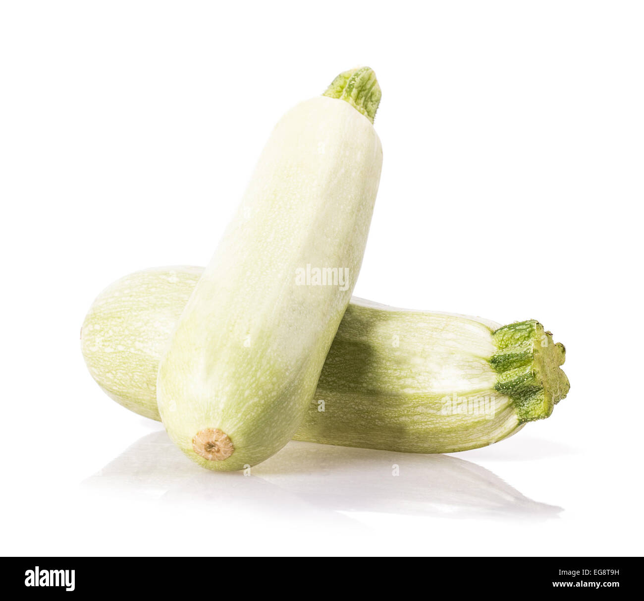 zucchini isolated white green fresh background Stock Photo - Alamy