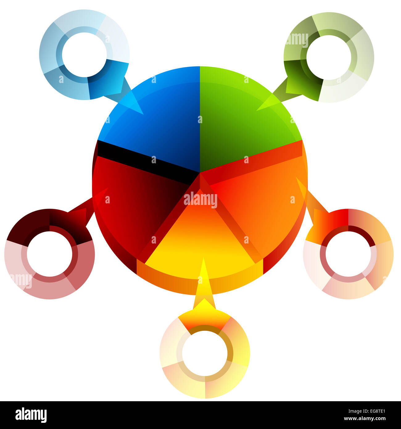 An image of a 3d callout subdivision chart Stock Photo - Alamy