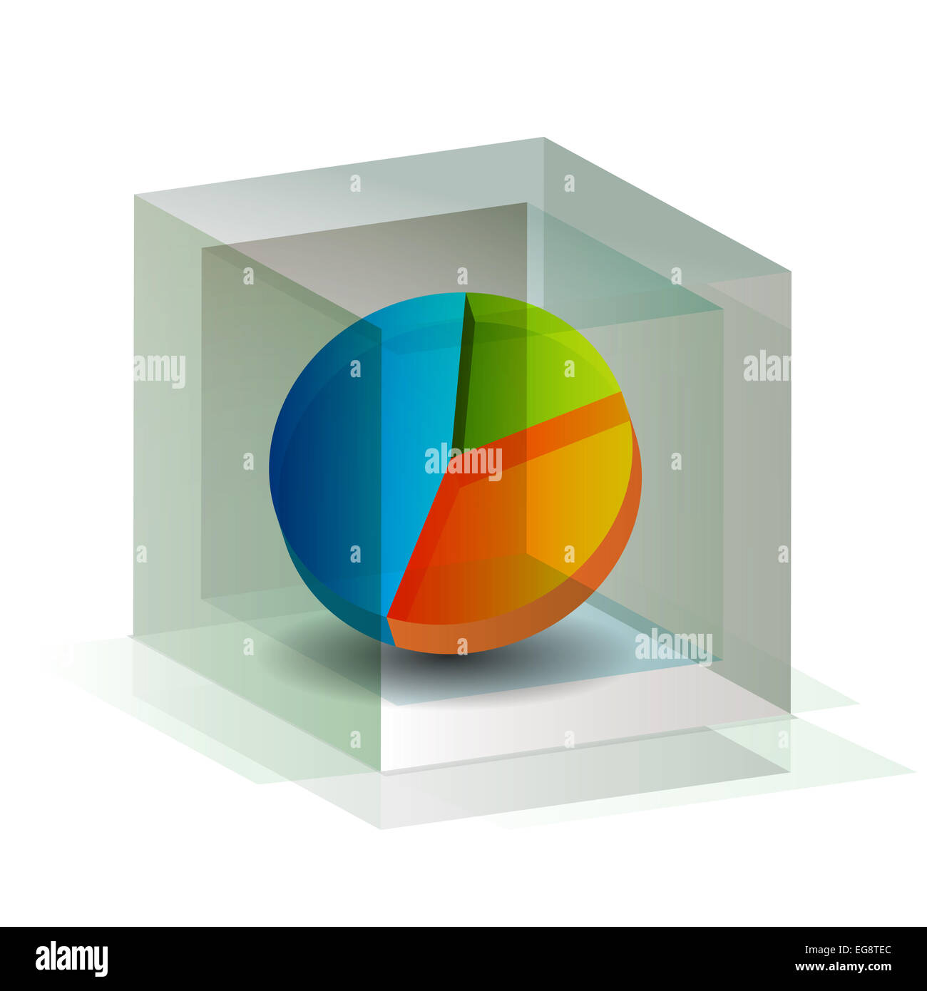 3d pie chart hi-res stock photography and images - Alamy