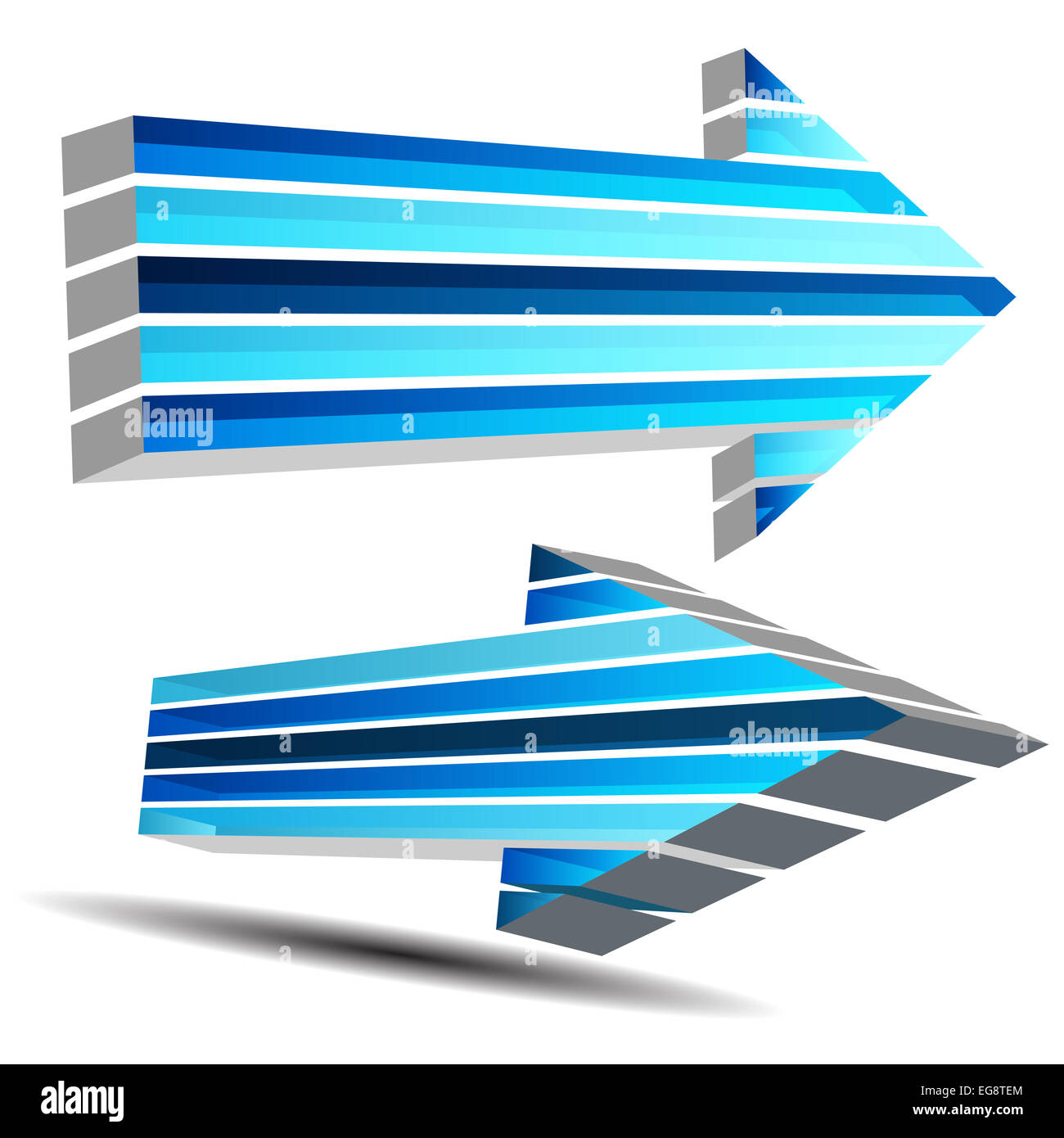 An image of a 3d fast moving arrow Stock Photo - Alamy