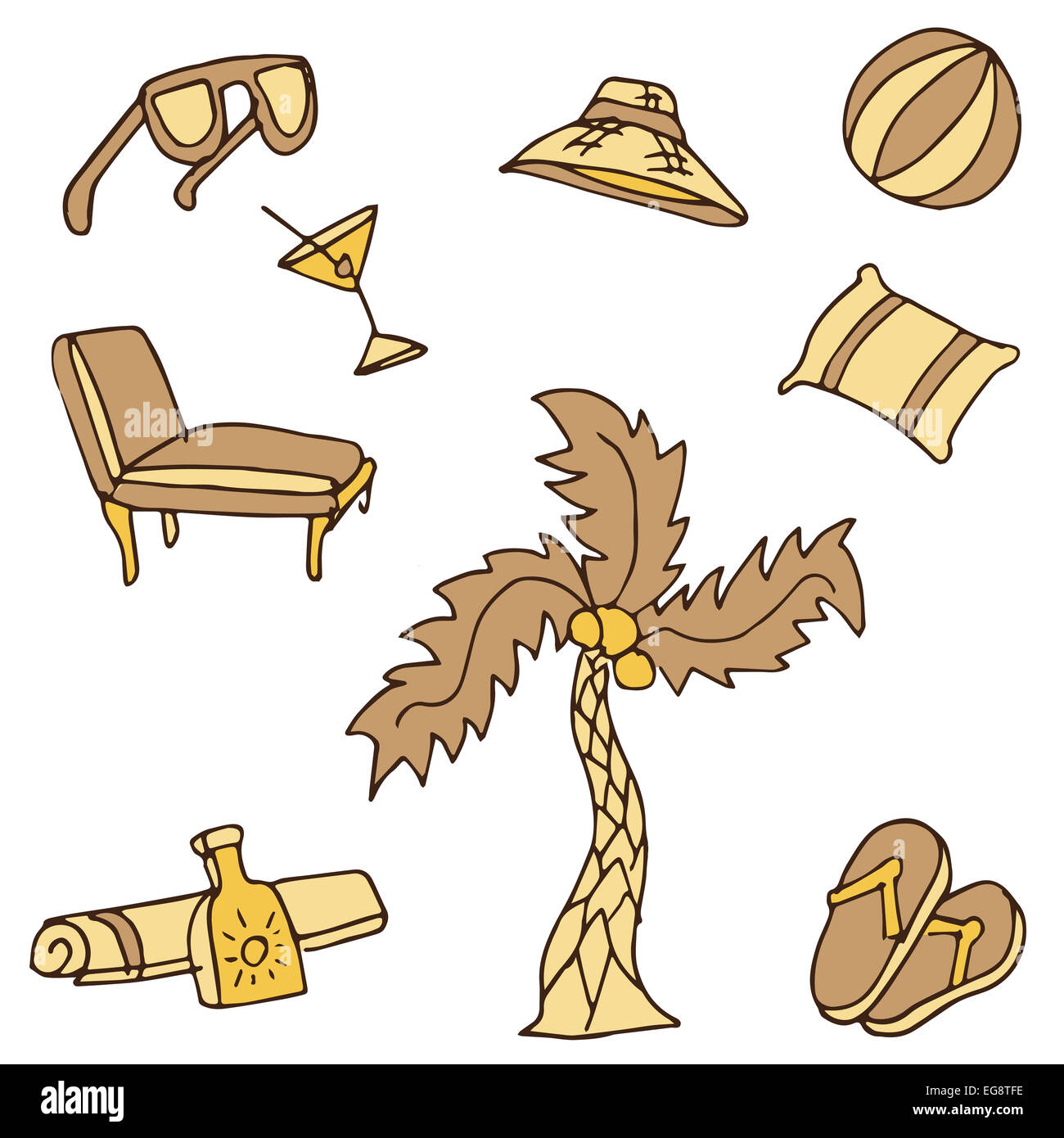 Travel clipart palm Cut Out Stock Images & Pictures - Alamy