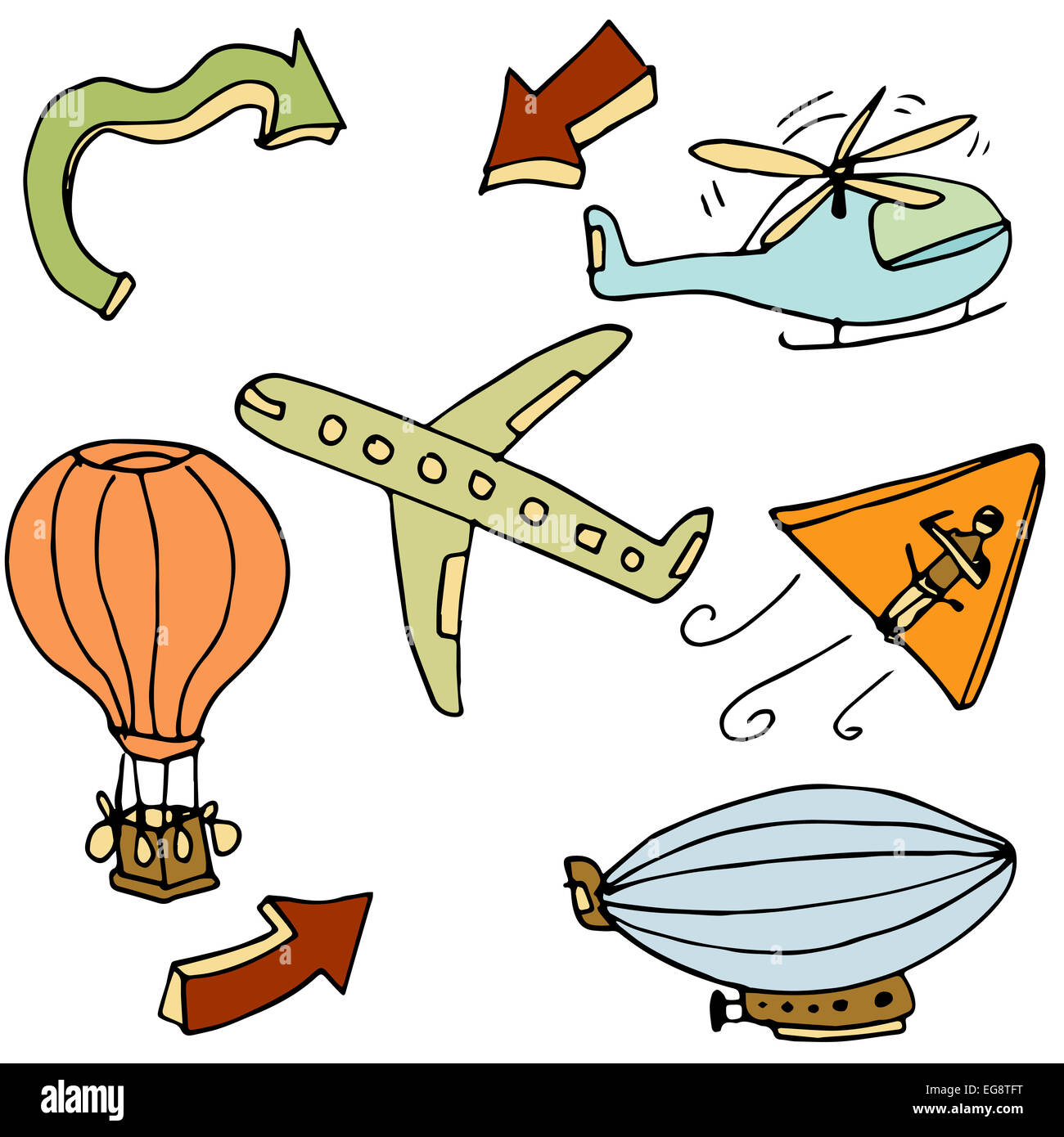 An image of a air travel objects Stock Photo - Alamy