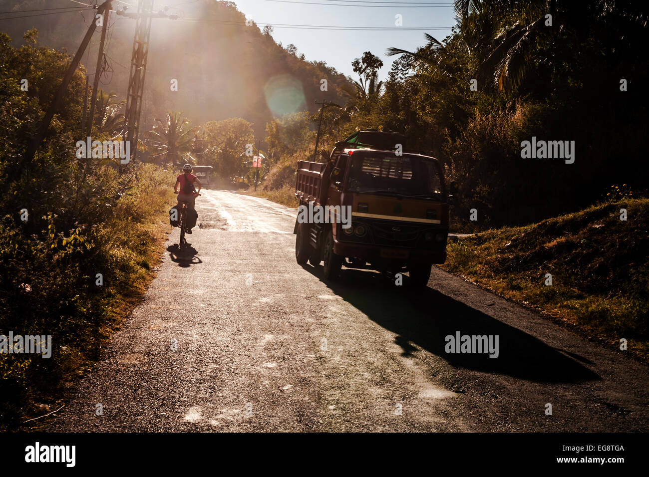 Bicycle tourist india hi-res stock photography and images - Alamy