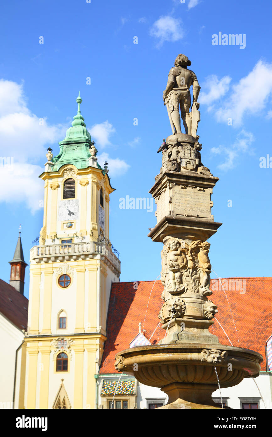 Bratislava statue hi-res stock photography and images - Alamy