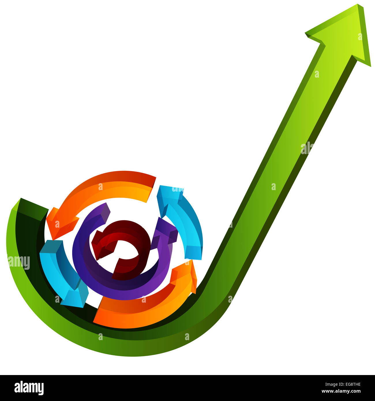 Arrows wheel Cut Out Stock Images & Pictures - Alamy