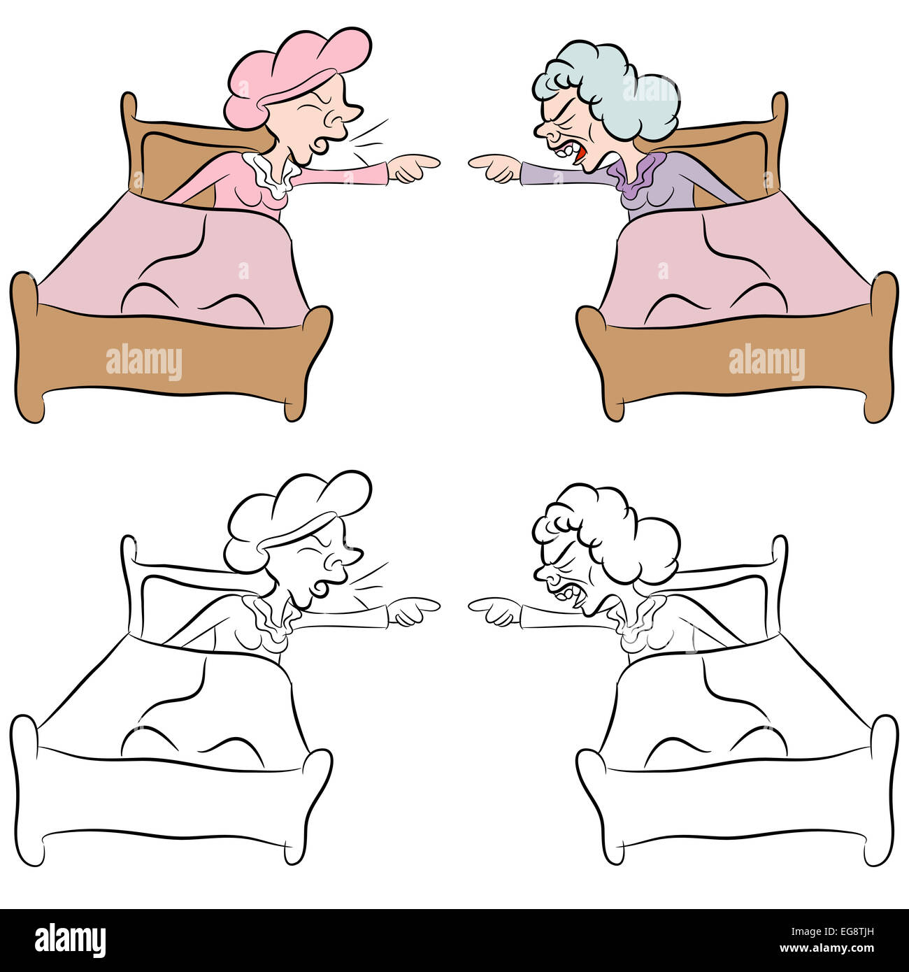 Elderly nursing home Cut Out Stock Images & Pictures - Alamy