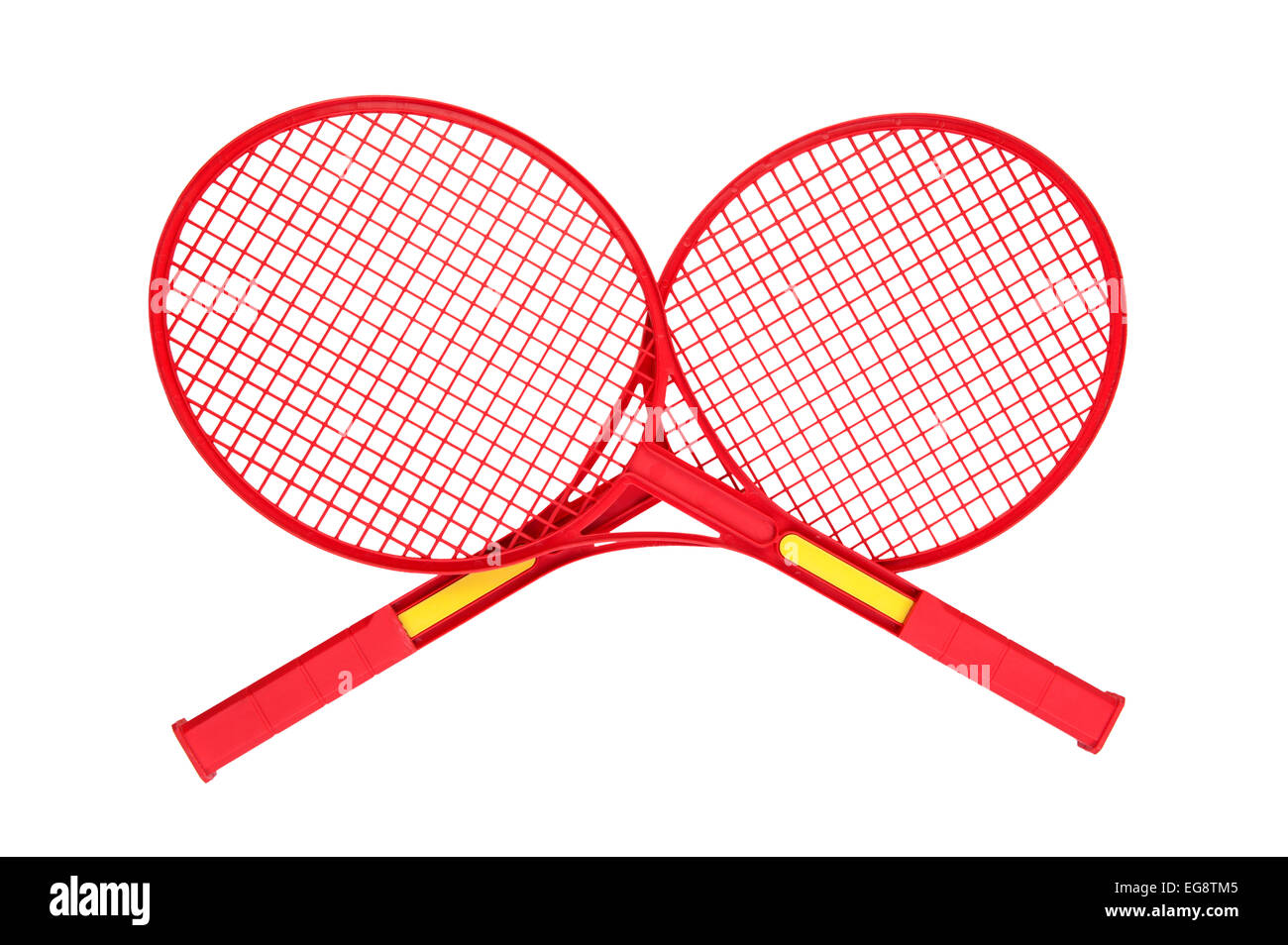 isolated object on white - badminton racket Stock Photo - Alamy