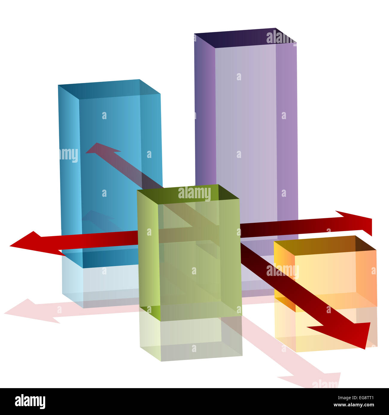 An image of a 3d intersection chart Stock Photo - Alamy