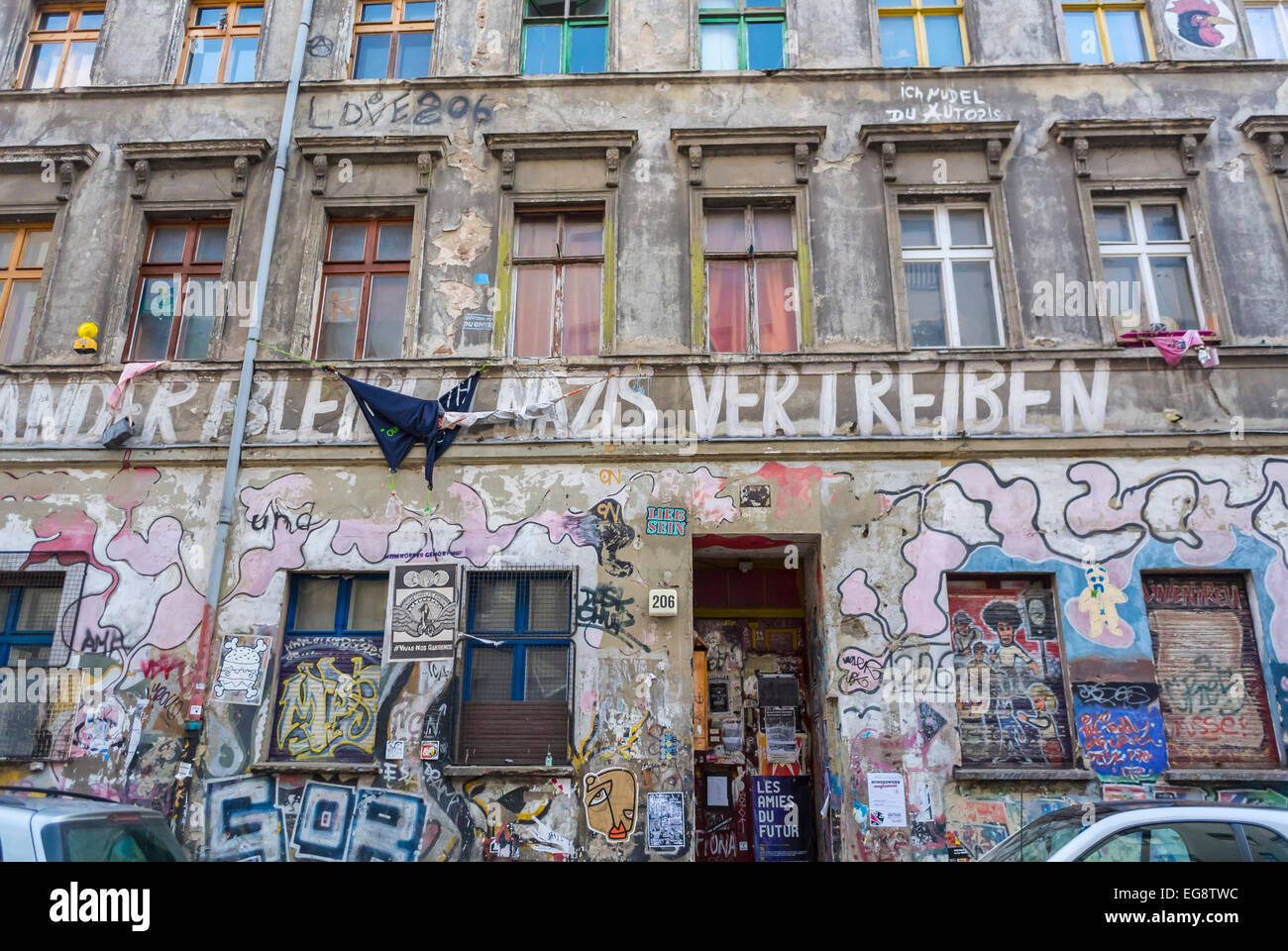 Berlin, Germany, Old, Abandoned East German Apartment Building, Mitte ...
