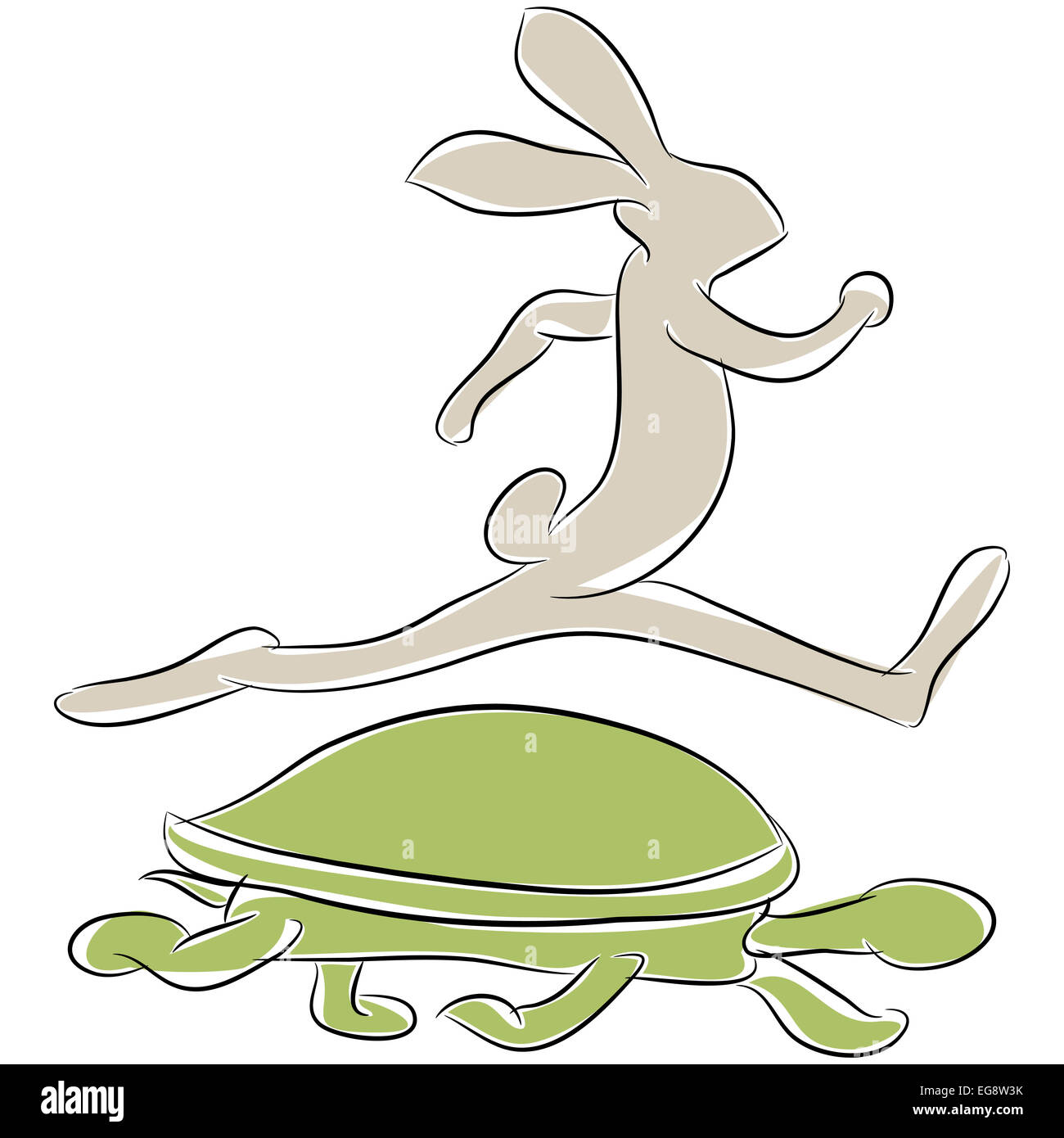 Rabbit and turtle race hi-res stock photography and images - Alamy