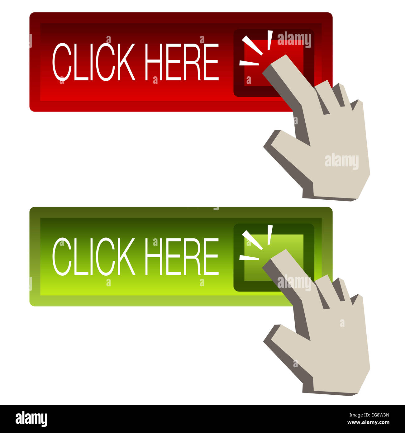An image of a click here button Stock Photo - Alamy