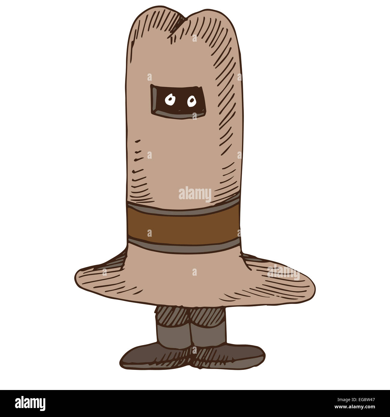 An image of a man keeping a secret kept under his hat Stock Photo - Alamy