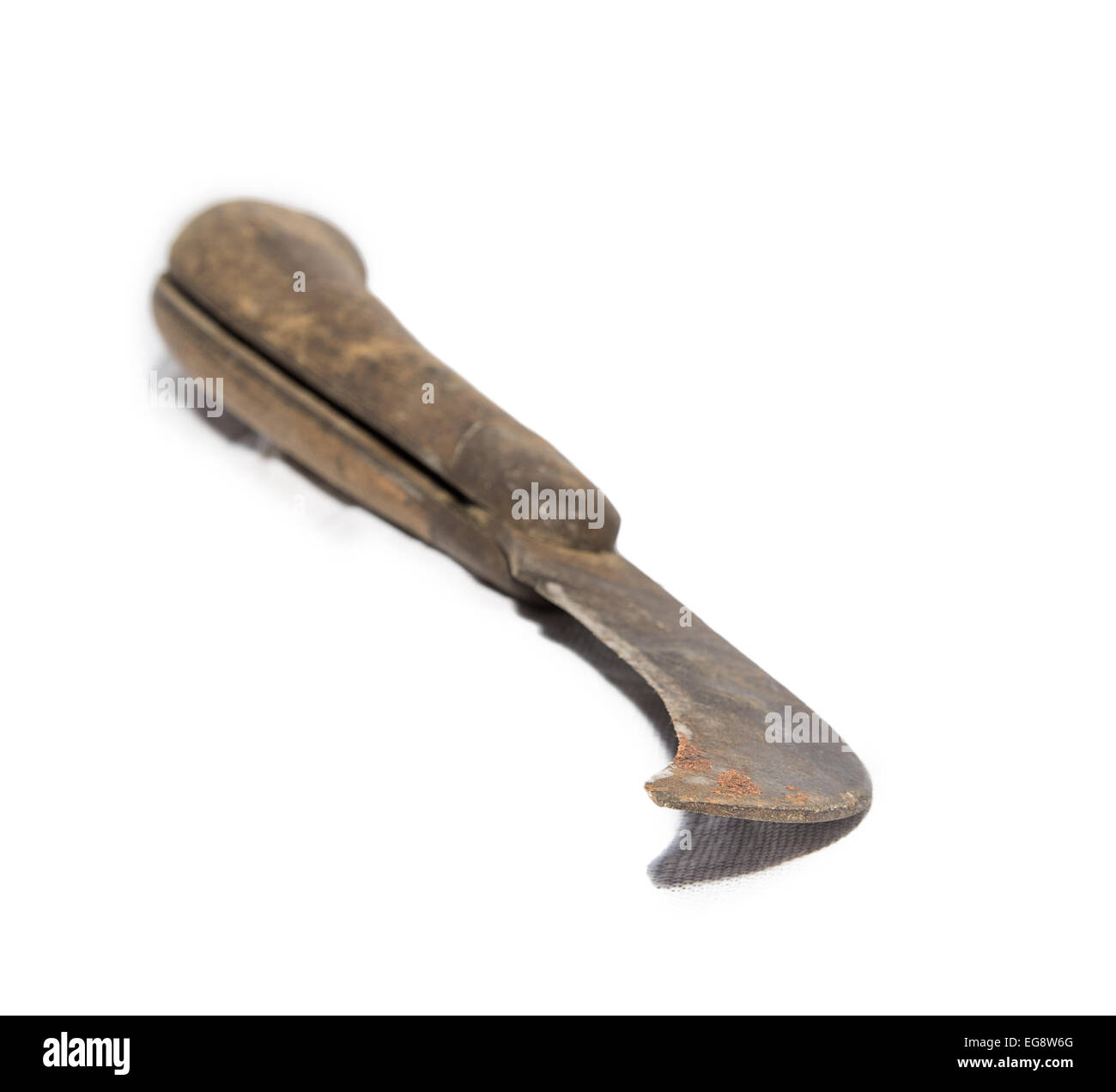 old rusty knife isolated on white background Stock Photo - Alamy