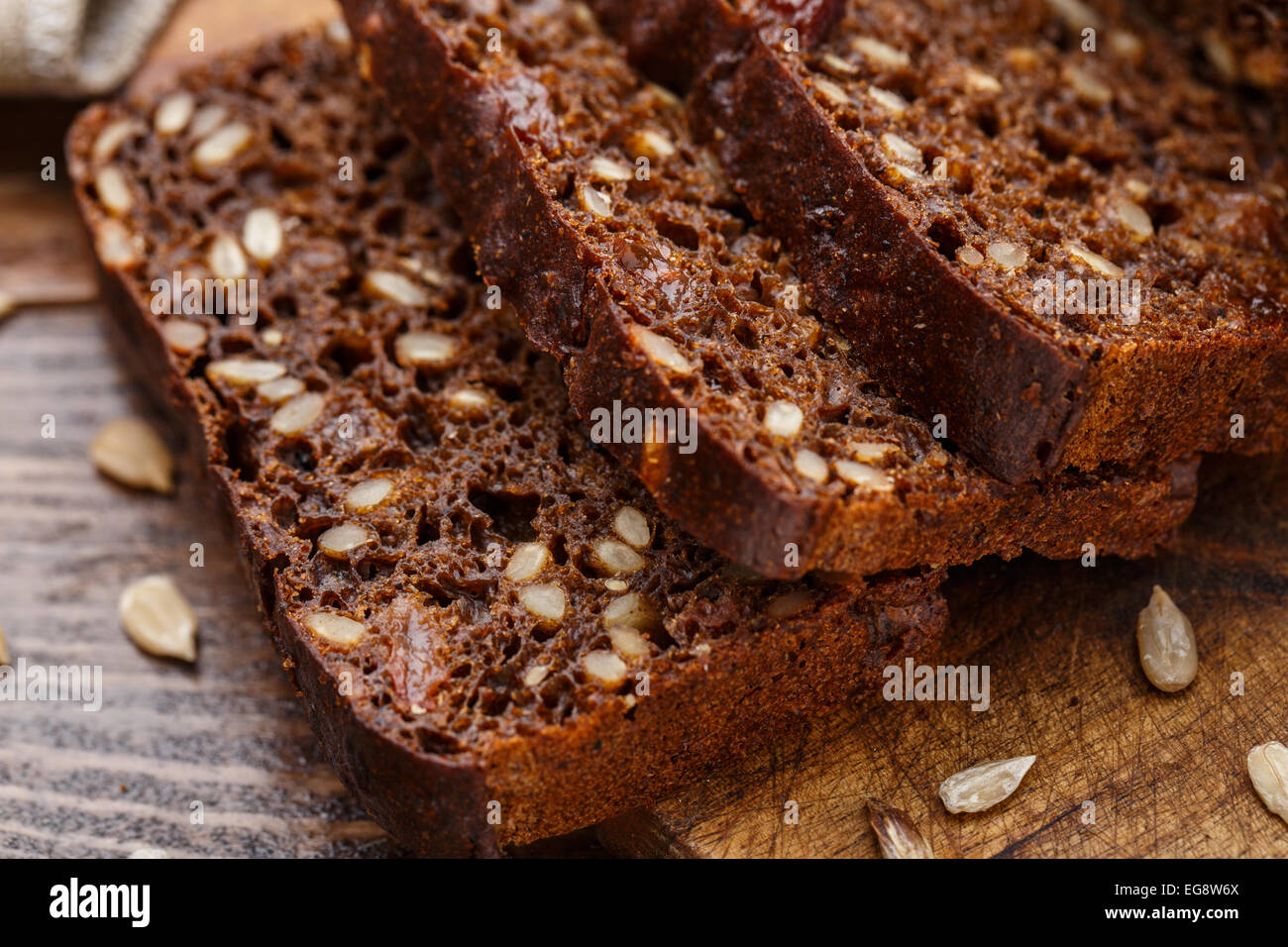 Sliced bread with seeds Stock Photo - Alamy