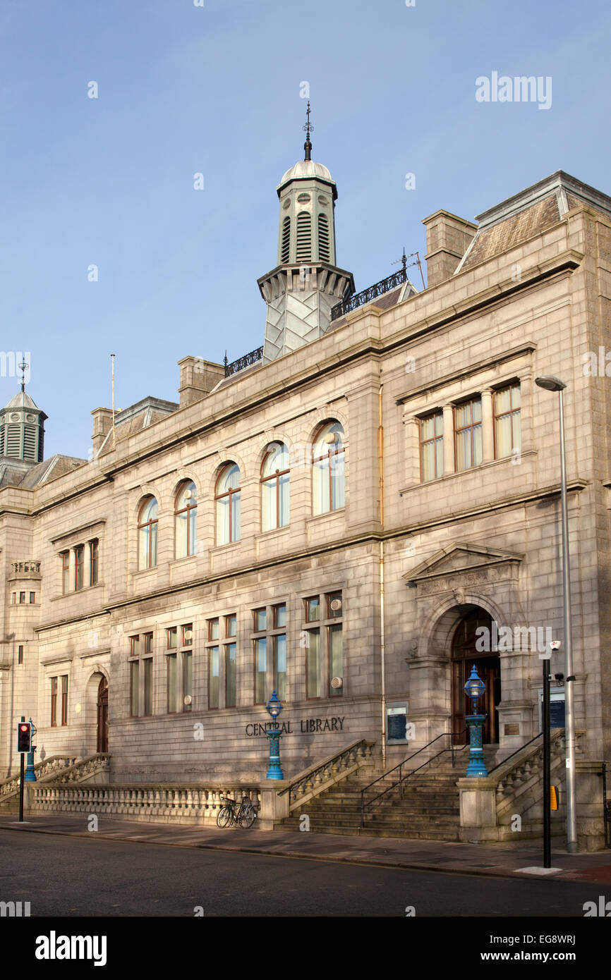 Central Library Building Rosemount Viaduct Aberdeen Stock Photo - Alamy