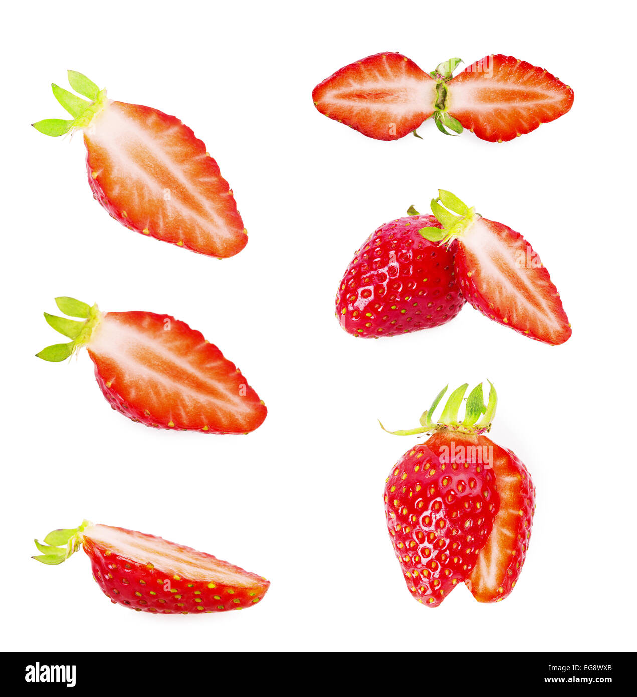 Red tasty wild strawberries Cut Out Stock Images & Pictures - Alamy