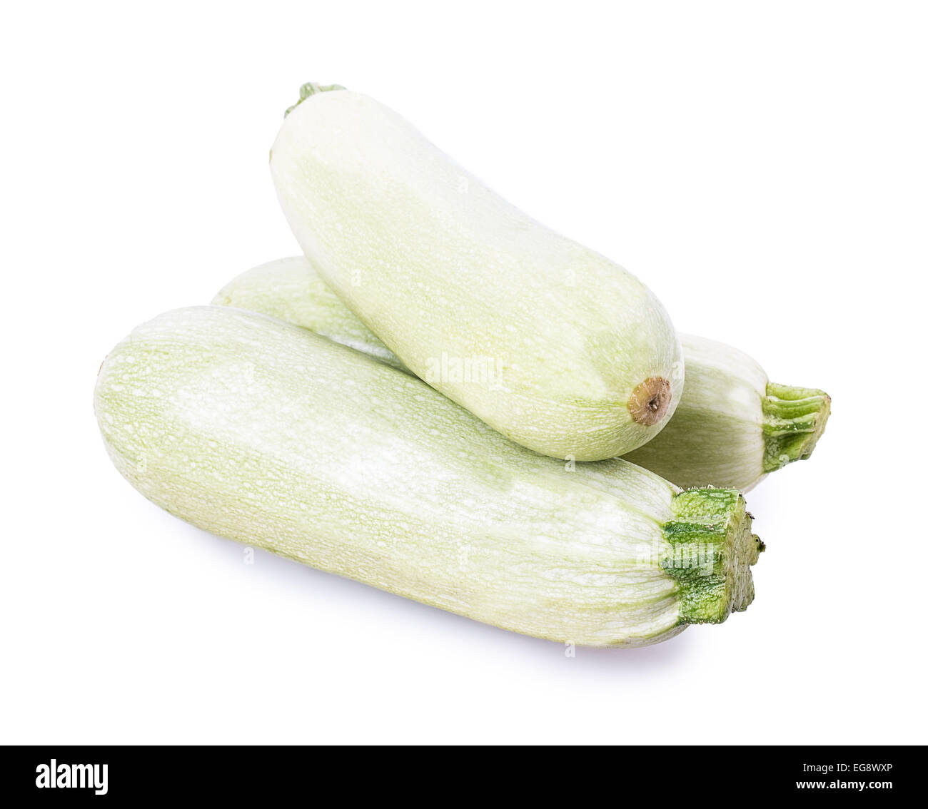 zucchini isolated white green fresh background Stock Photo - Alamy