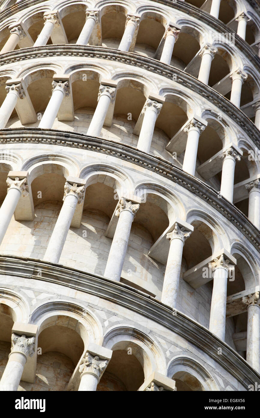 Leaning Tower of Pisa close up, Italy Stock Photo - Alamy