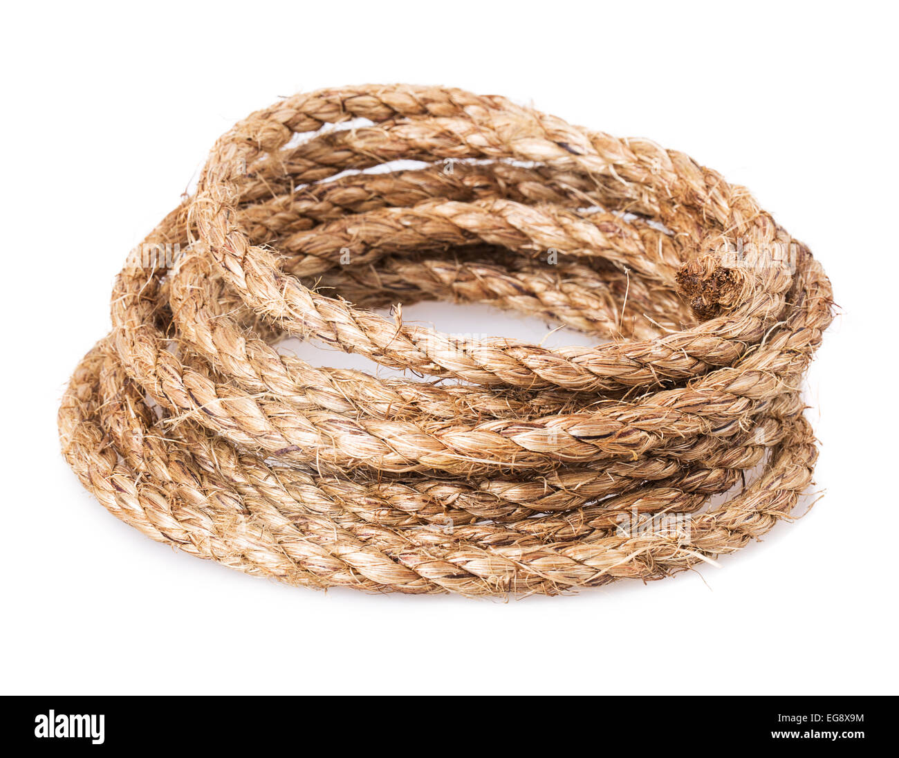 rope isolated on white background Stock Photo - Alamy