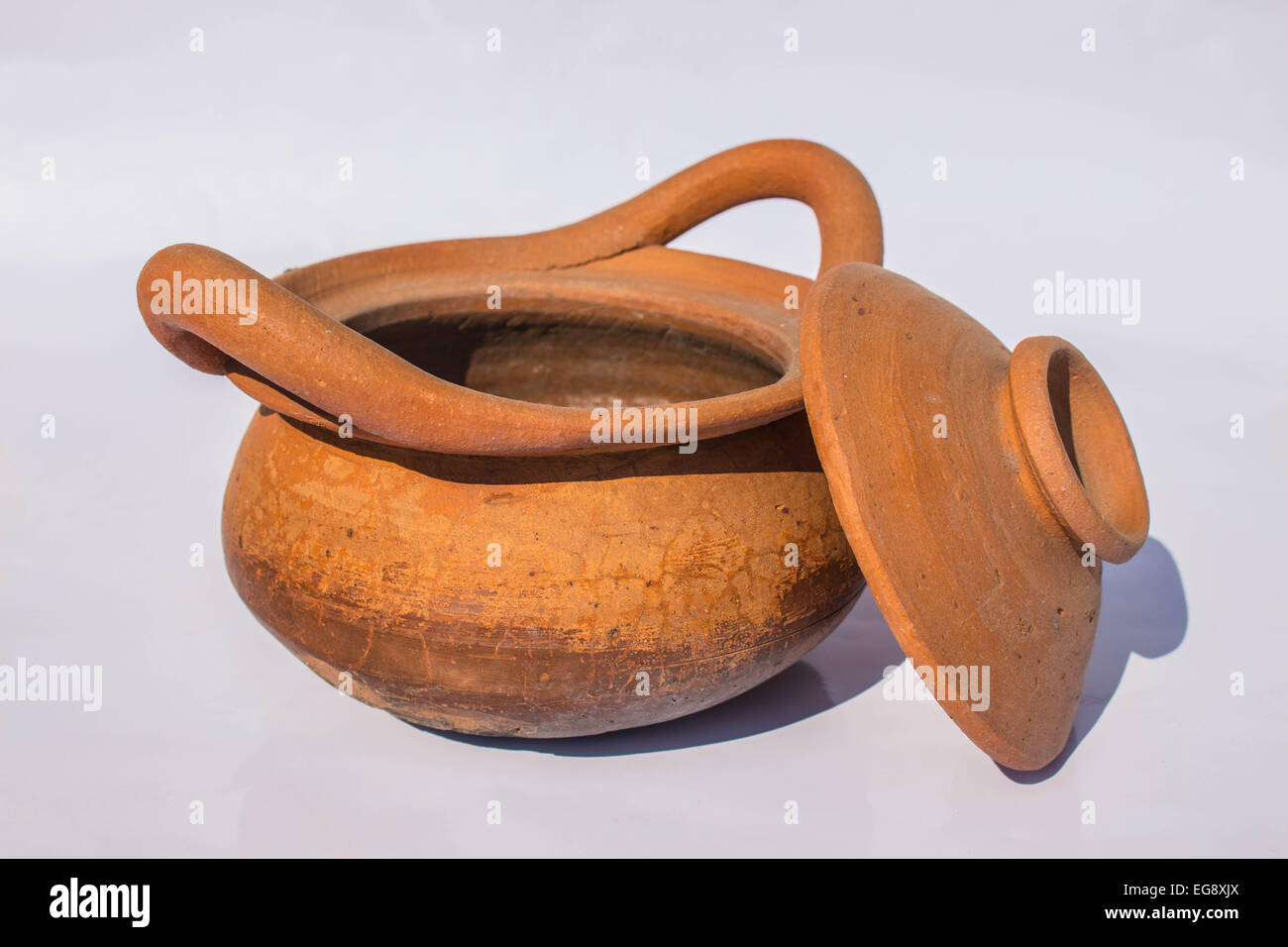 Clay pots are handmade pottery people Stock Photo - Alamy