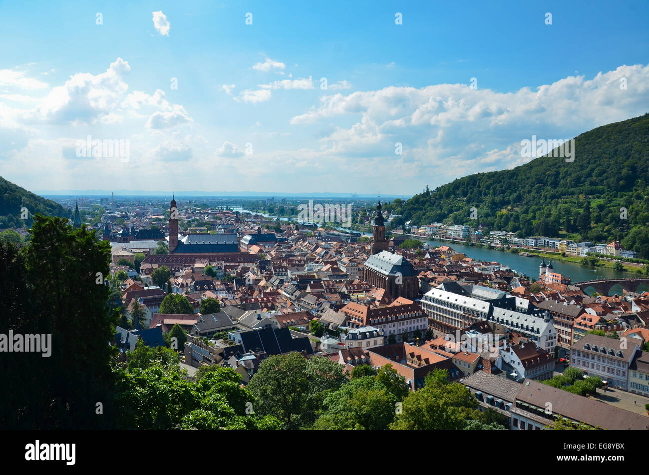Panoramic view heidelberg from hi-res stock photography and images - Alamy