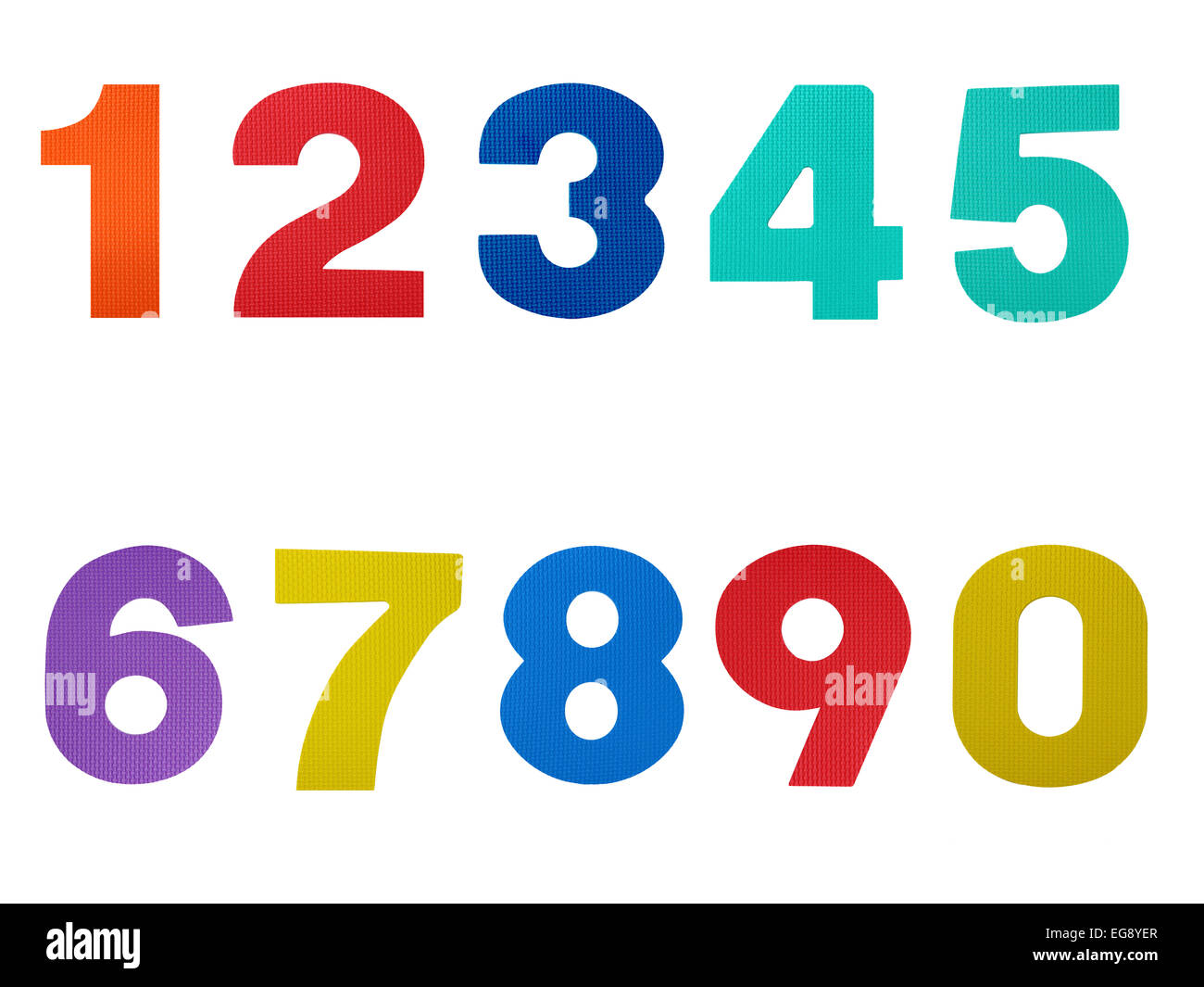 Colorful digital set isolated on white background Stock Photo - Alamy