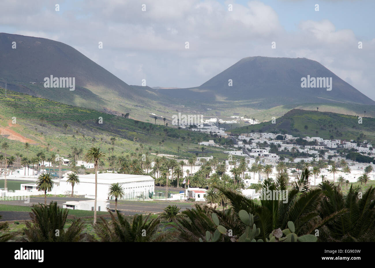 Village of Haria in Lanzarote Canary Islands Stock Photo - Alamy
