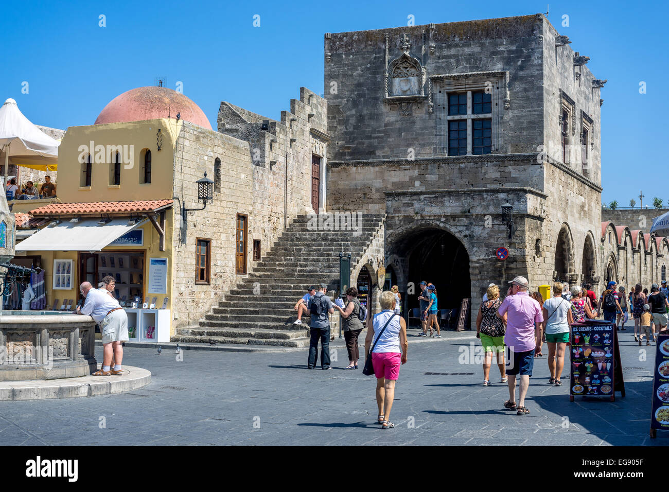Medieval old City of Rhodes Rodos Dodecanese Stock Photo - Alamy