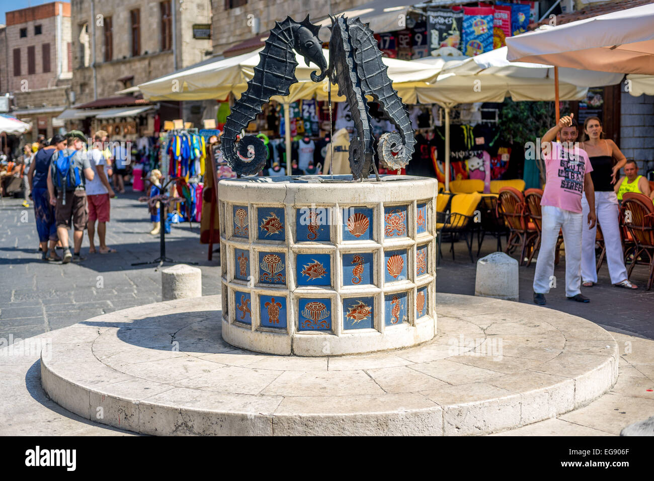 Medieval old City of Rhodes Rodos Dodecanese Stock Photo - Alamy
