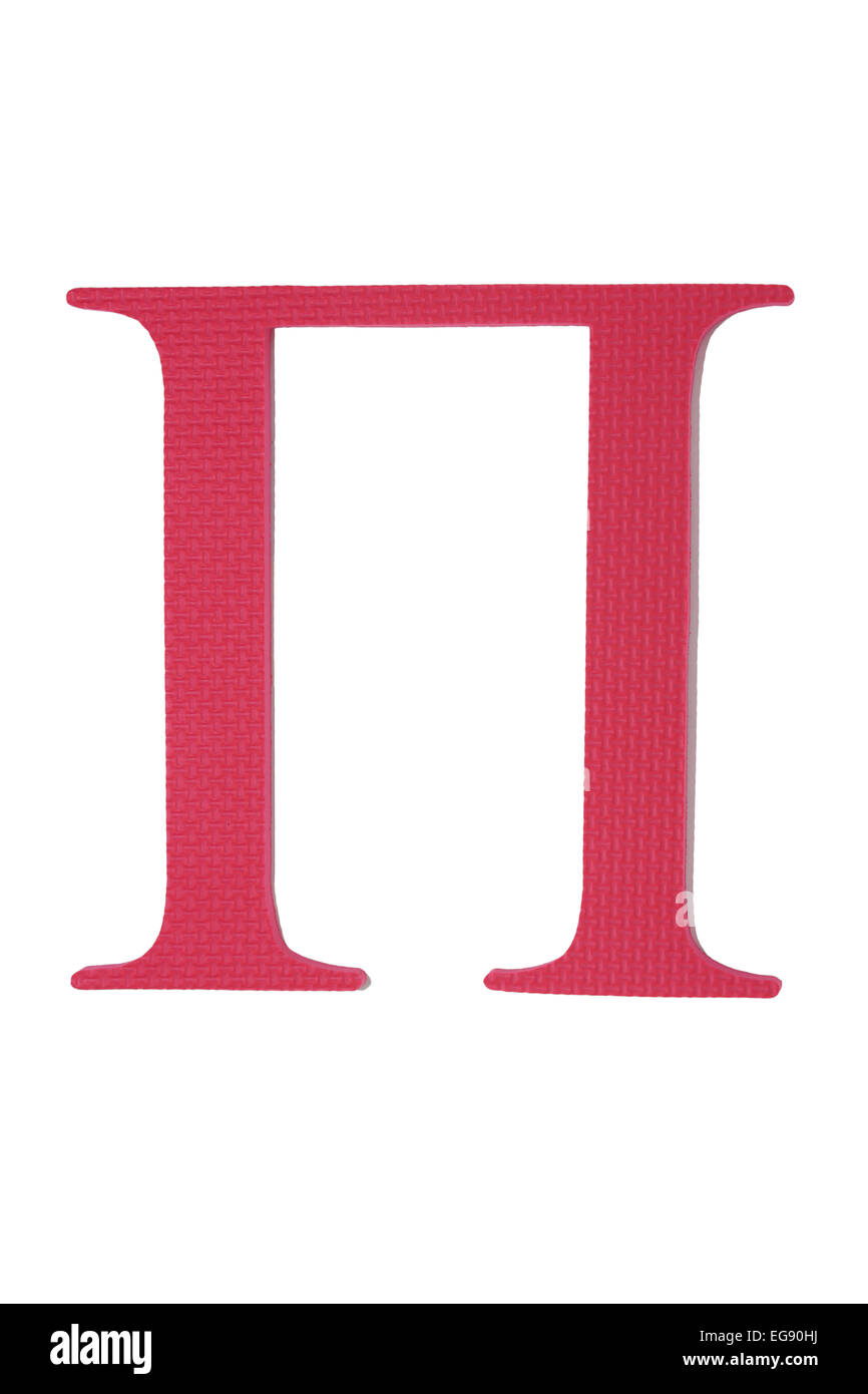 Colorful greek alphabet pi red hi-res stock photography and images - Alamy