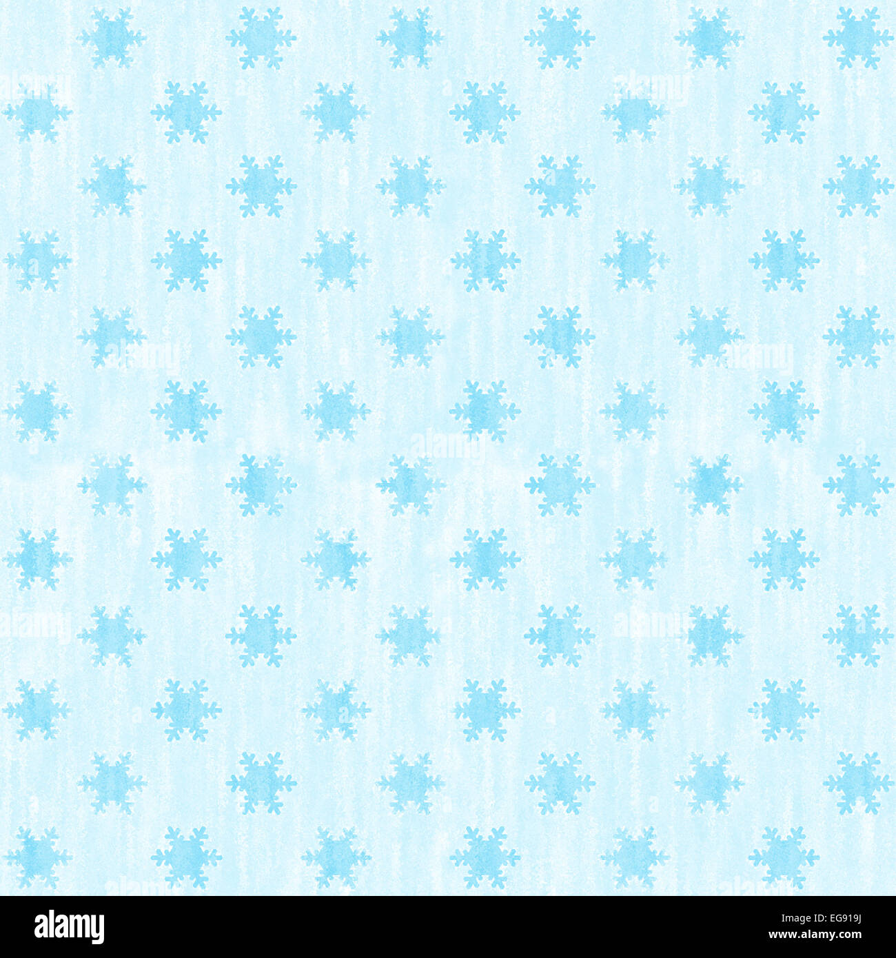 Retro snowflake pattern in cold blues, a seamless background Stock ...